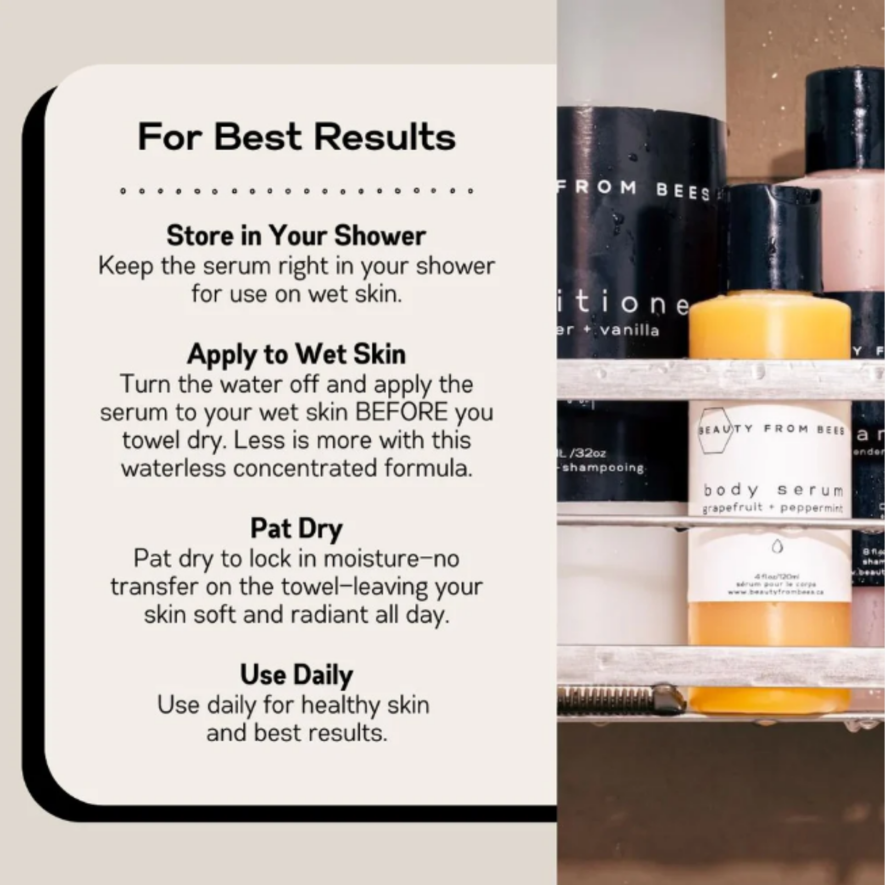 Beauty From Bees Body Serum - Orange - SO PRETTY CARA COTTER