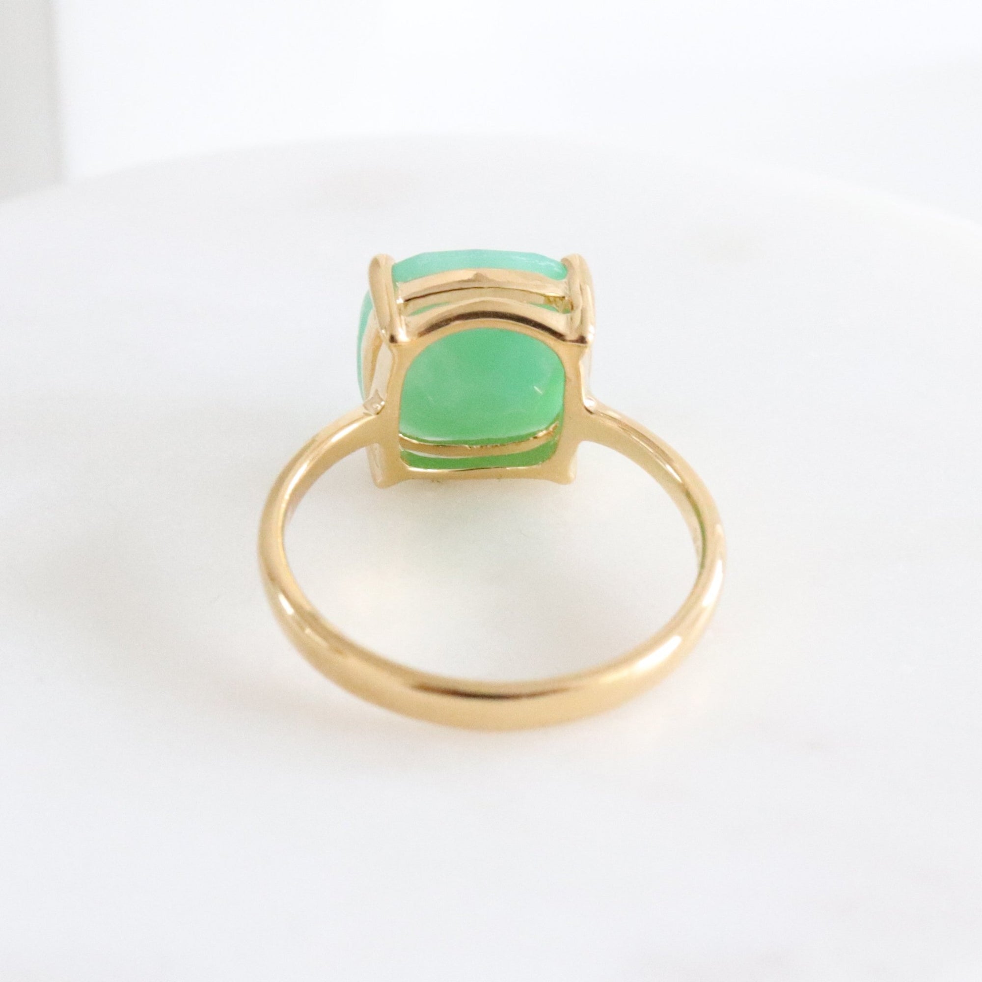 GLEE RING - CHRYSOPRASE & GOLD - SO PRETTY CARA COTTER