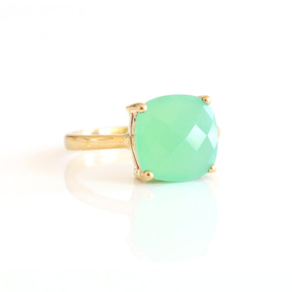GLEE RING - CHRYSOPRASE & GOLD - SO PRETTY CARA COTTER
