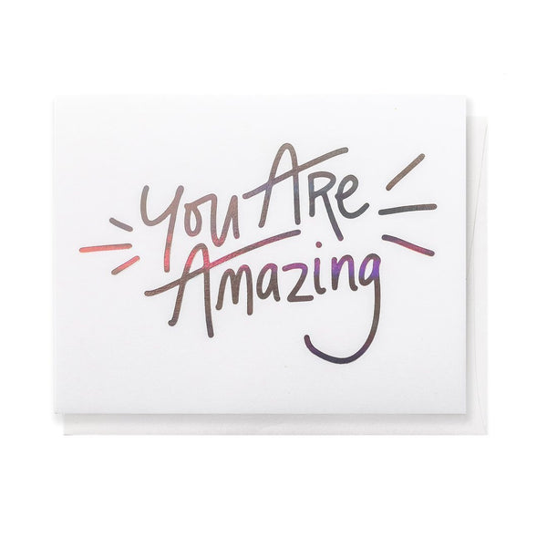 YOU ARE AMAZING GREETING CARD - SO PRETTY CARA COTTER