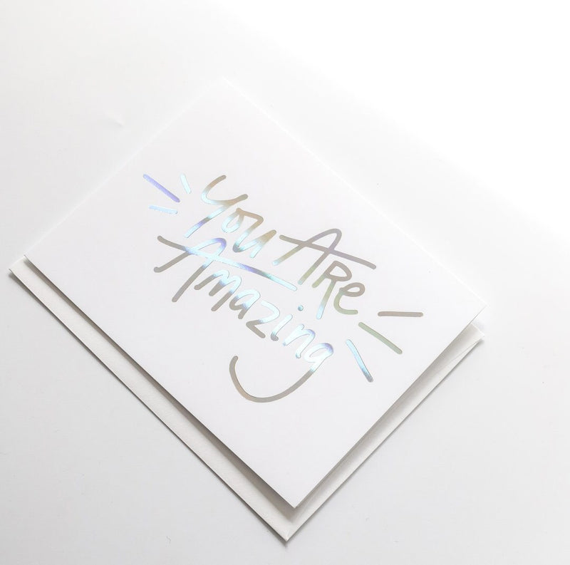YOU ARE AMAZING GREETING CARD - SO PRETTY CARA COTTER